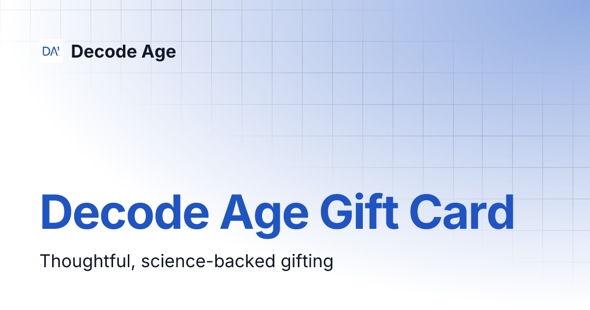 Decode Age Gift Card | Decode Age
